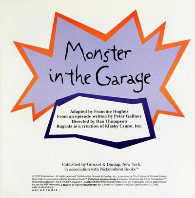 Rugrats Monster in the Garage (Rugrats Nicktoons) by Nickelodeon ...
