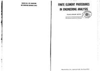 Finite Element Procedures in Engineering Analysis by Klaus-Jurgen Bathe ...
