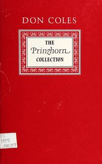Prinzhorn Collection by Coles, Don (signed copy ) | unknown | 1982 ...