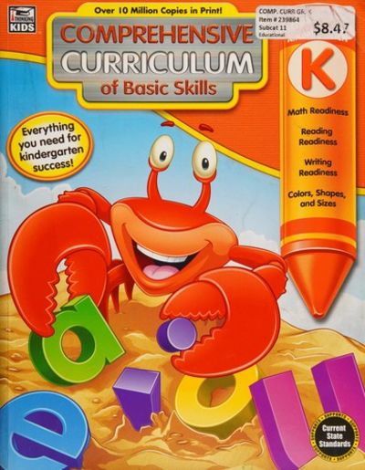 Comprehensive Curriculum of Basic Skills Workbook for Kindergartenâ ...