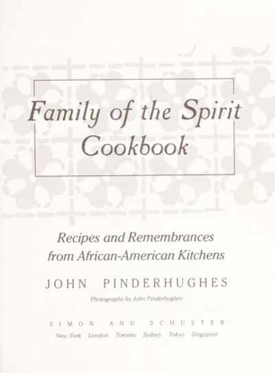 Family of the Spirit Cookbook: Recipes and Remembrances from African ...