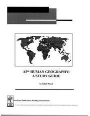 BIBLIO | AP Human Geography A Study Guide by Ethel Wood | Paperback ...