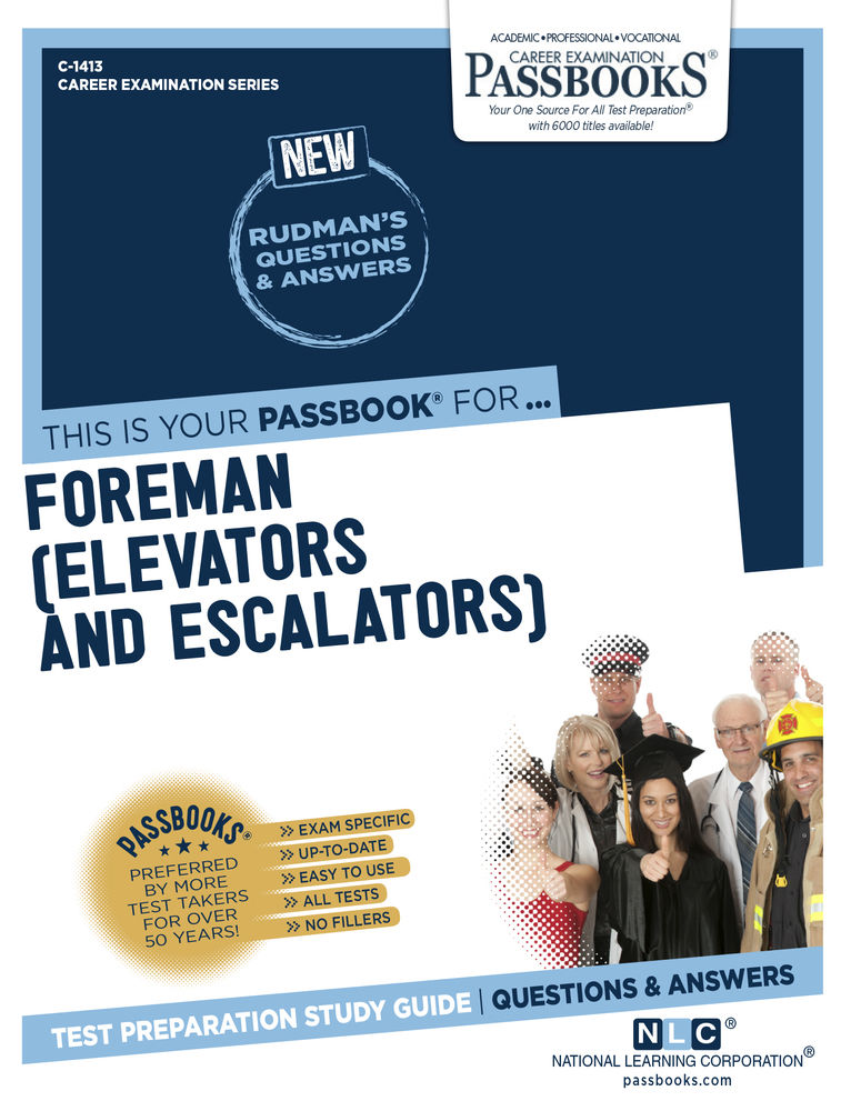 Foreman (Elevators and Escalators) by National Learning Corporation ...