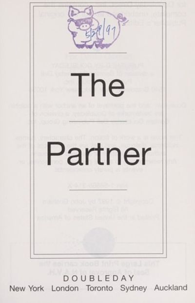 The Partner (Large Print) by John Grisham - 1997-01-01