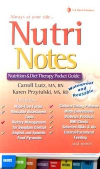 Nutri Notes : Nutrition & Diet Therapy Pocket Guide by Lutz | Spiral ...