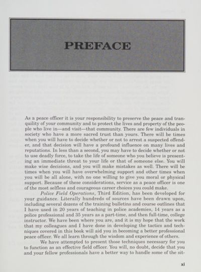 Police Field Operations by Thomas Adams | Hardcover | 1994-01 ...
