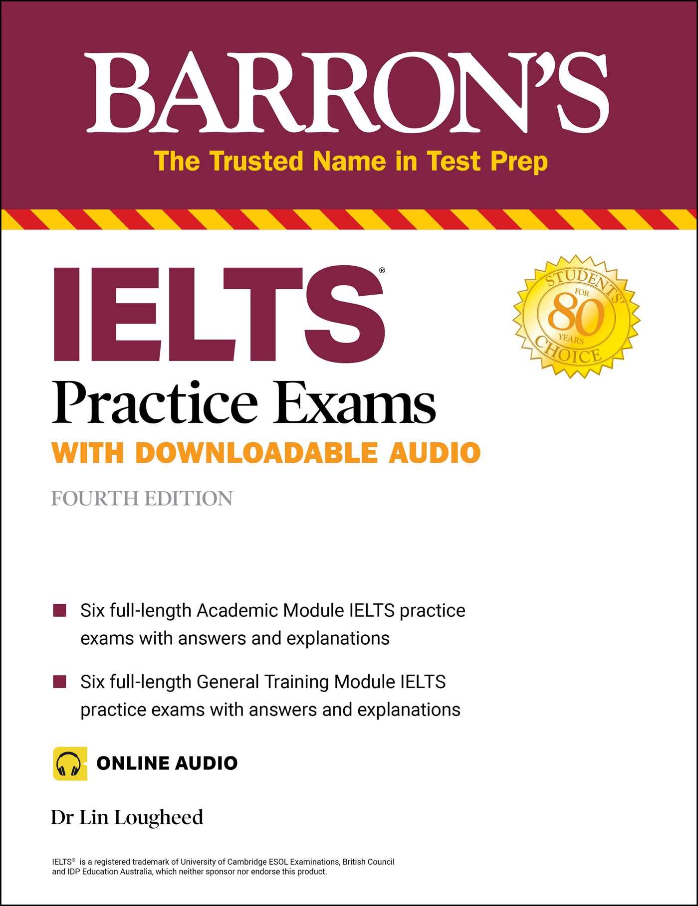 IELTS Practice Exams (with Online Audio) (Barron's Test Prep) by Lin ...