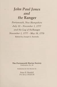 BIBLIO | John Paul Jones and the Ranger by Joseph G. Sawtelle (Editor ...