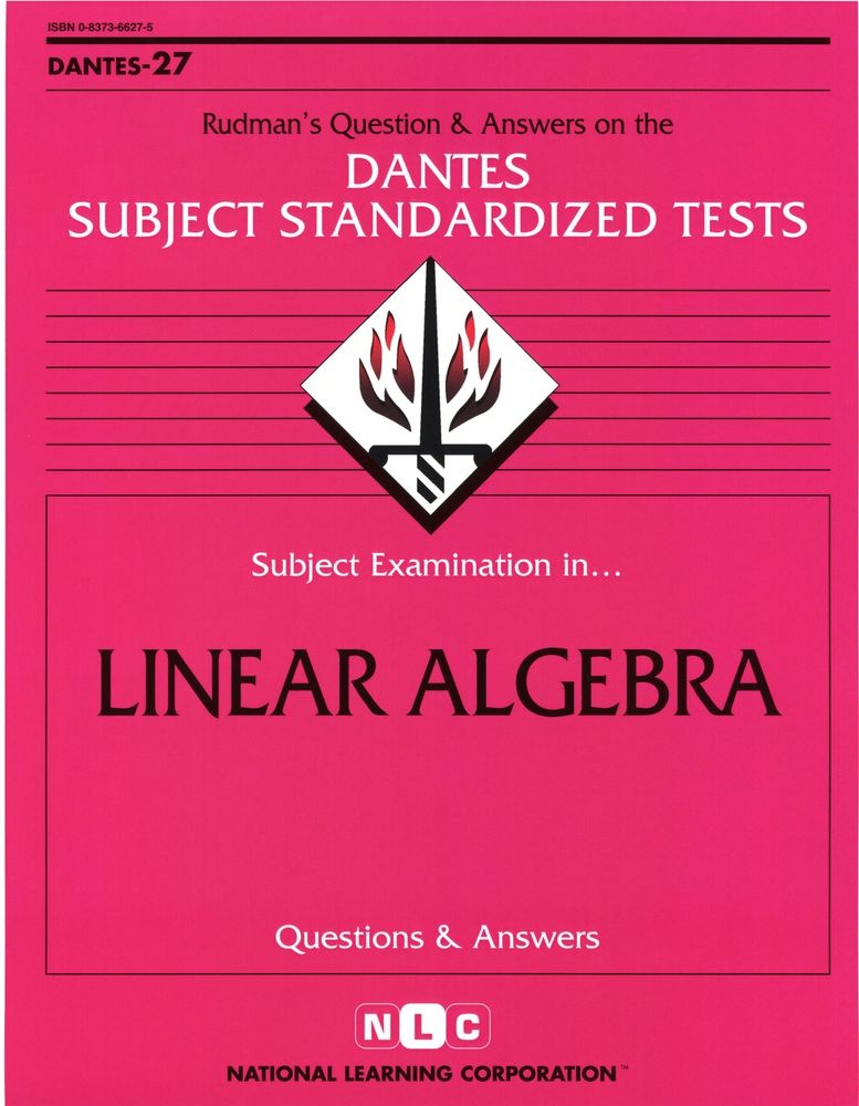 BIBLIO | DSST LINEAR ALGEBRA (DANTES SERIES) (DANTES SUBJECT ...