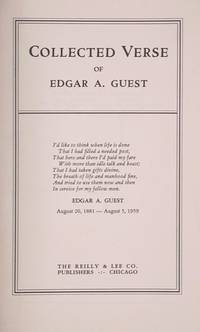 Collected Verse Of Edgar by Guest Edgar A (31 items) - Biblio