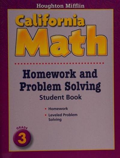 Houghton Mifflin Mathmatics: Homework and Problem Solving Book ...