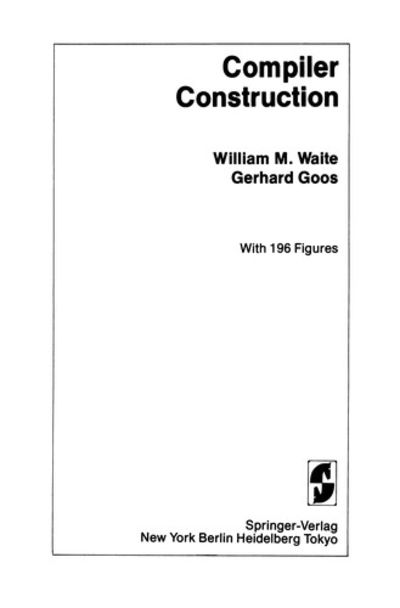 BIBLIO | Compiler Construction (Monographs in Computer Science) by ...