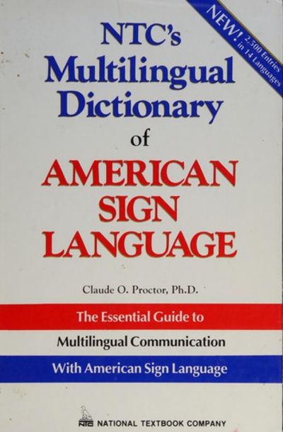 Sign Language Dictionary Book