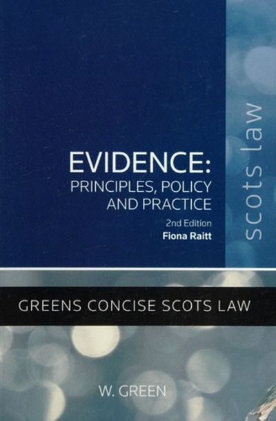 Evidence - Principles, Policy and Practice by Fiona Raitt | Paperback ...