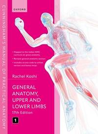 Cunningham Manual of Practical Anatomy Vol 1, 17ed by KOSHI | Paperback ...