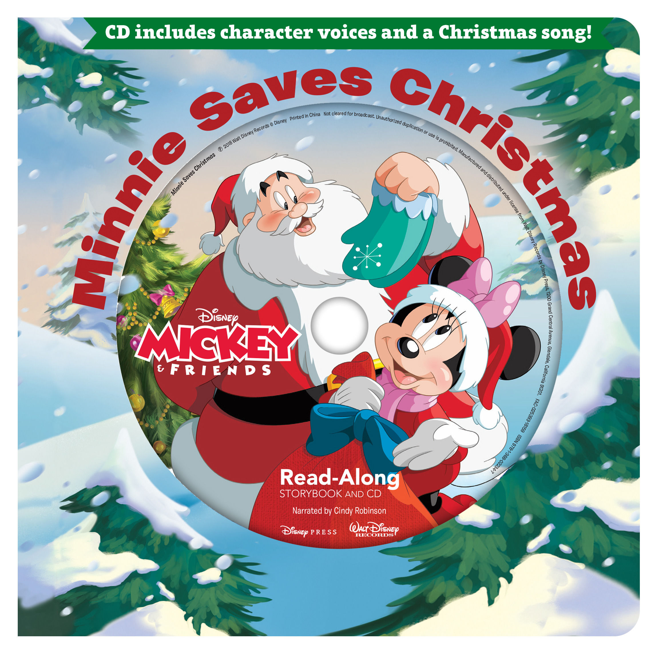 Minnie Saves Christmas Read-Along Storybook & CD (Read-Along Storybook ...