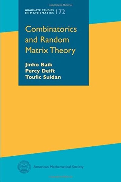Combinatorics and Random Matrix Theory by Toufic Percy/ Suidan - Hardcover - 2016 - from ...