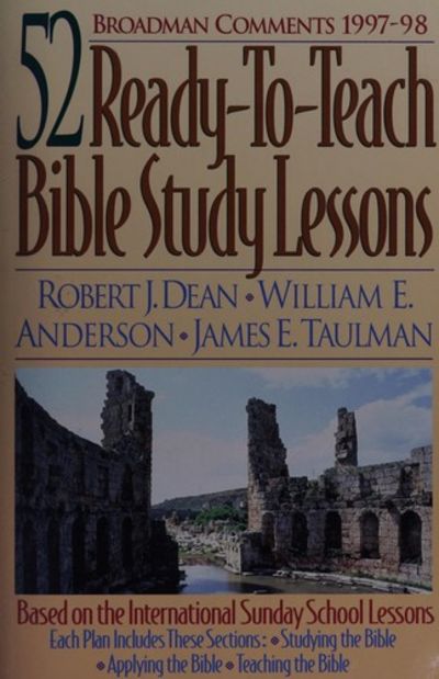 BIBLIO | Broadman Comments, 1997-98: 52 Ready-To-Teach Bible Study ...