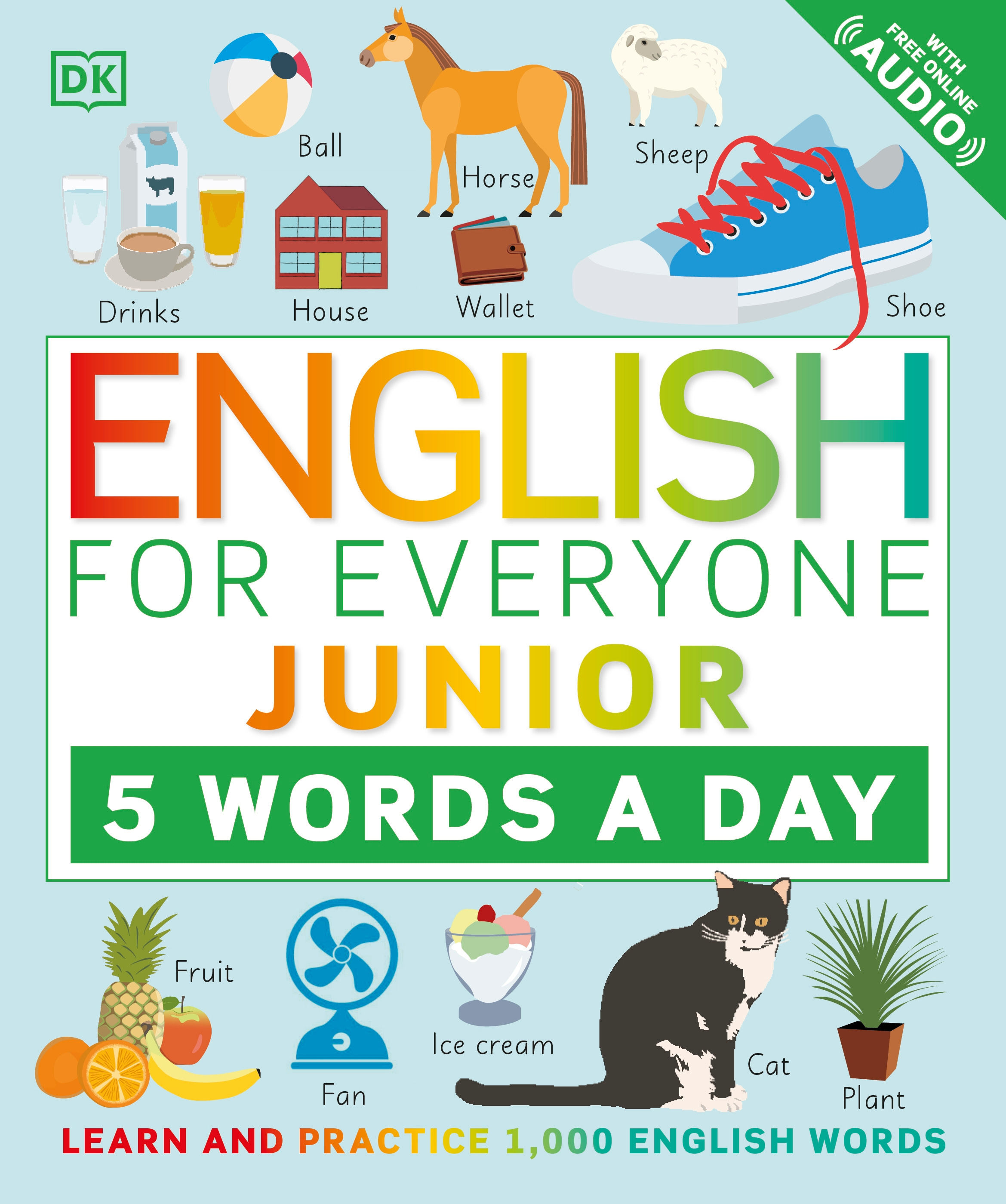 English for Everyone Junior: 5 Words a Day: Learn and Practice 1,000 ...