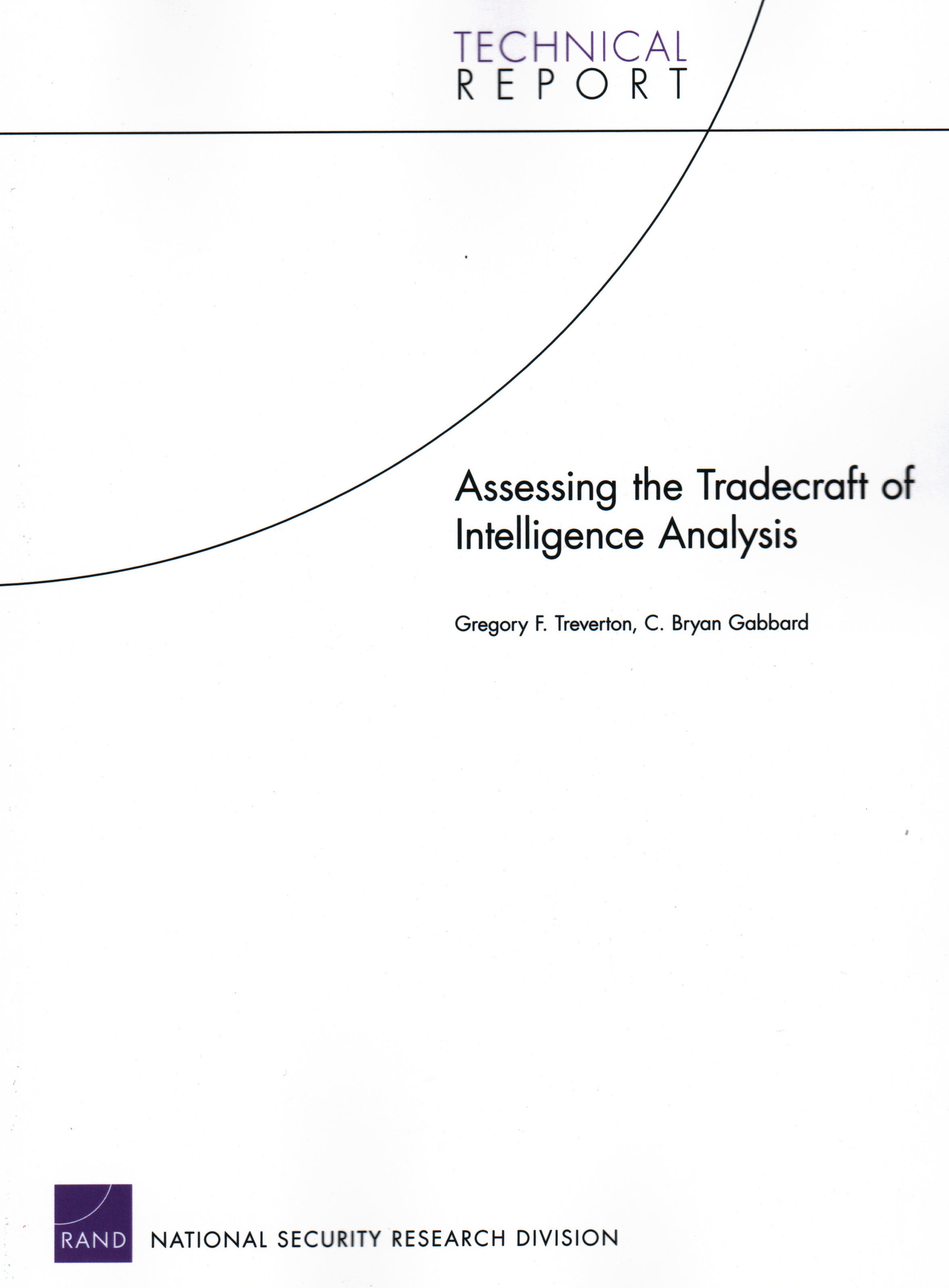 Assessing the Tradecraft of Intelligence Analysis (Technical Report ...