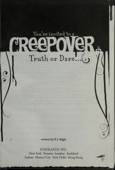 BIBLIO | Creepover: Truth or Dare by P. J. Night | unknown | 2011 ...