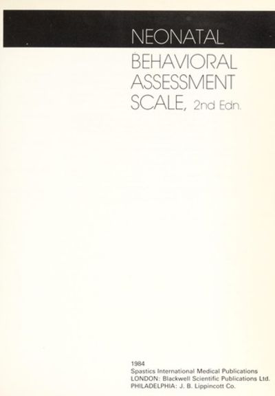Brazelton Neonatal Behavioral Assessment Scale