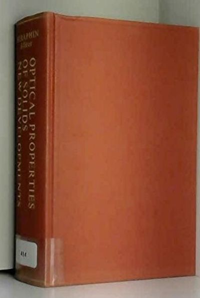 Optical Properties of Solid New Developments by Seraphin, B | unknown ...