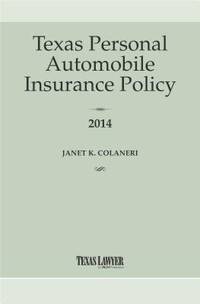 BIBLIO | Texas Personal Automobile Insurance Policy by by Janet K ...