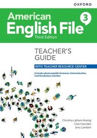 American English File Level 3 Teacher's Guide with Teacher Resource ...
