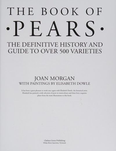 BIBLIO | The Book of Pears: The Definitive History and Guide to Over ...