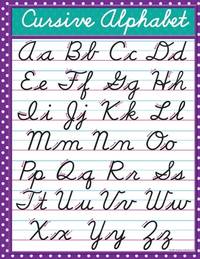 Cursive Alphabet: Cursive Handwriting Workbook for Kids and teen ...