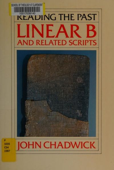 Linear B and Related Scripts by John Chadwick | Paperback | 1987 ...