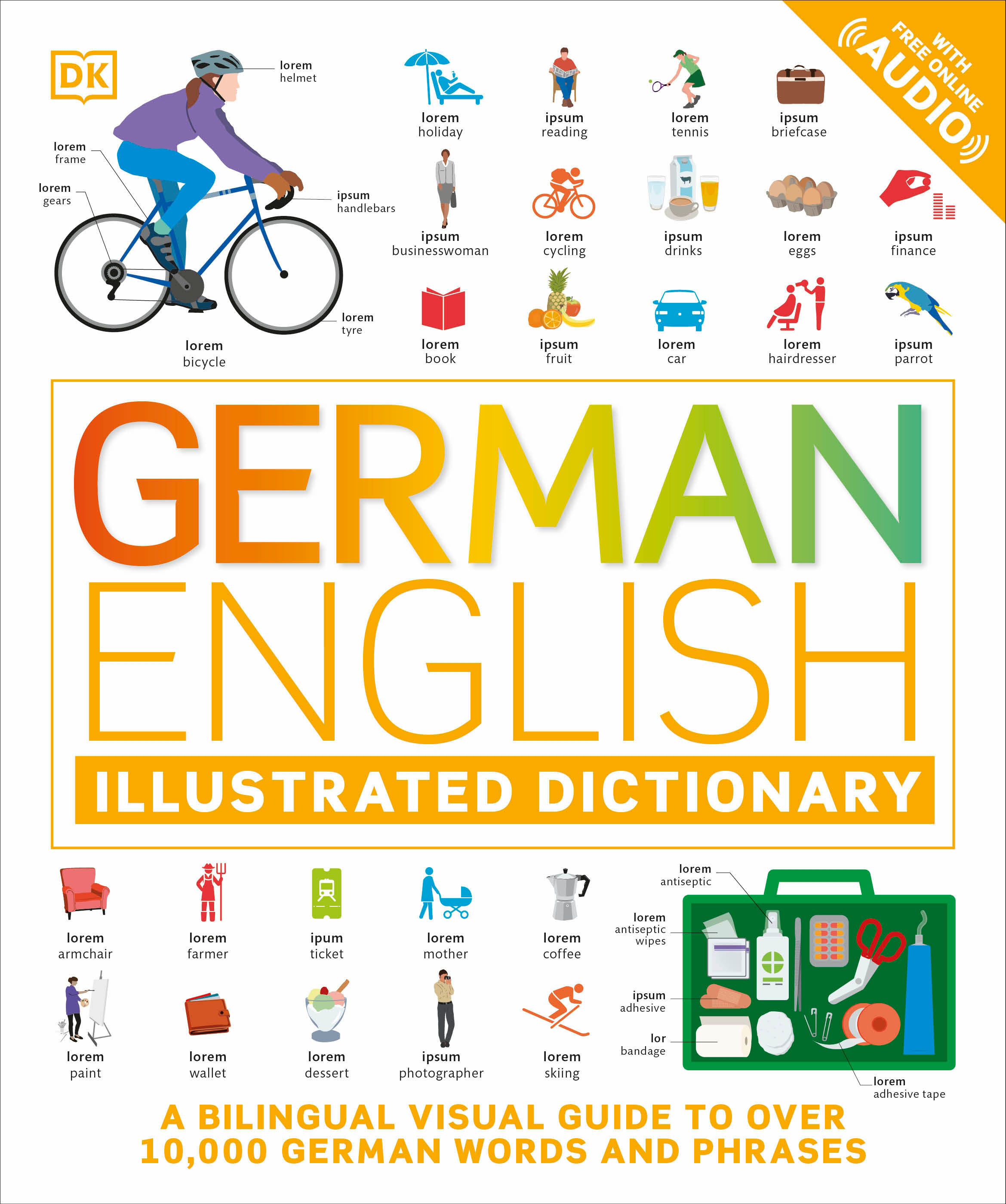 German - English Illustrated Dictionary: A Bilingual Visual Guide to ...