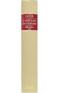 BIBLIO | A New Law-Dictionary: Containing the Interpretation and ...