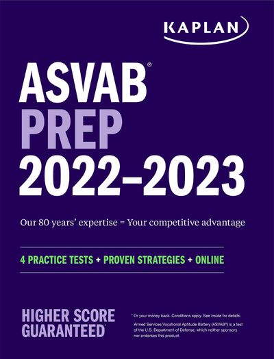 ASVAB Prep 20222023: 4 Practice Tests + Proven Strategies + Online ...