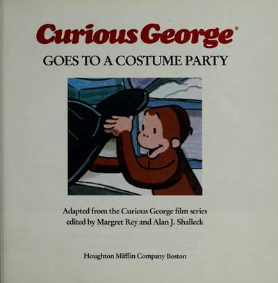 Curious George Birthday Book Cover