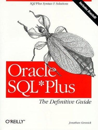Oracle Sqlplus The Definitive Guide By Jonathan Gennick From Phatpocket Limited Sku Z1 S