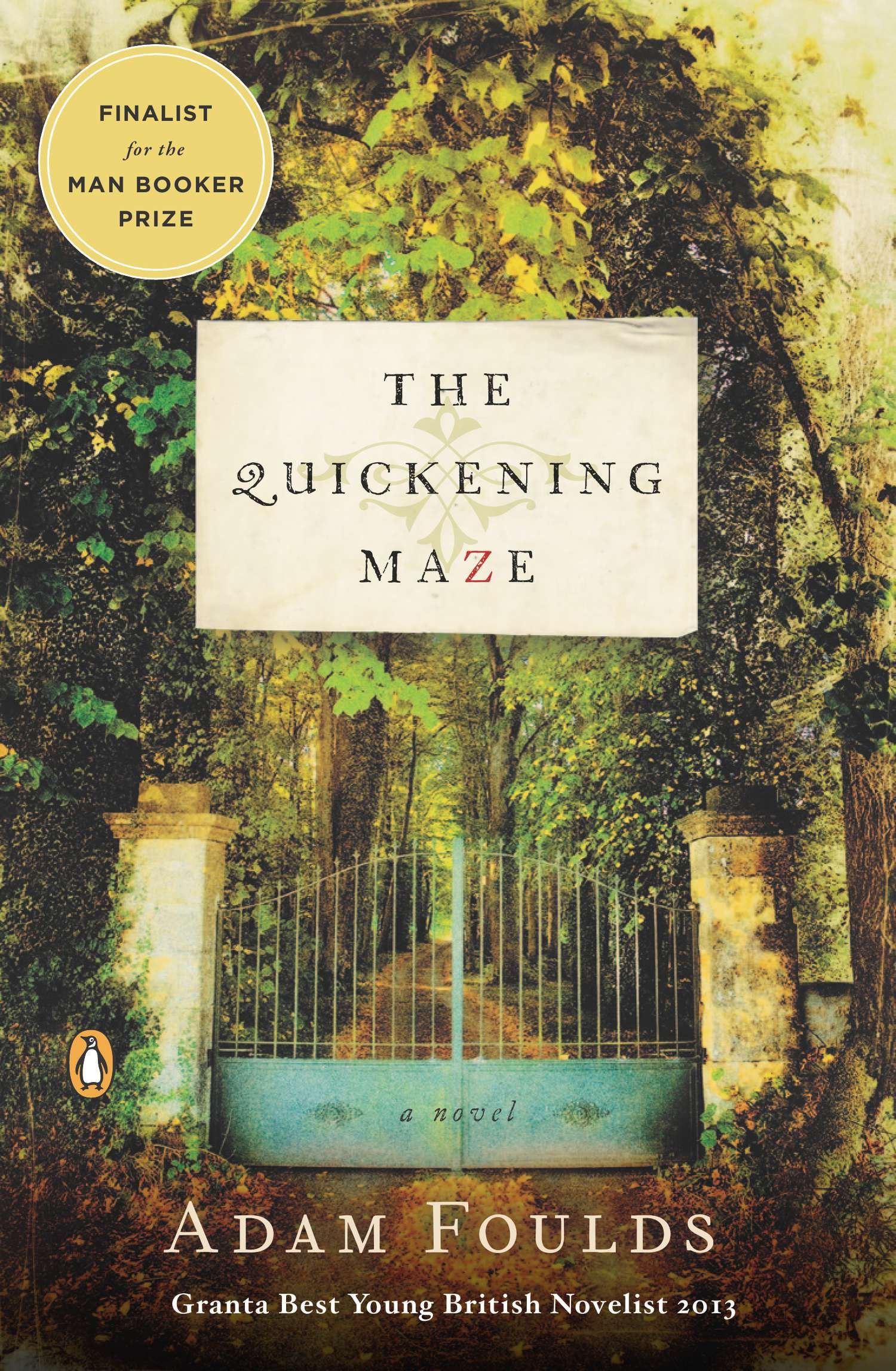 BIBLIO | The Quickening Maze by Adam Foulds | Paperback | 2010-06-29 ...