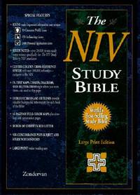 BIBLIO | NIV Study Bible, Large Print by Barger, Kenneth L | Bonded ...