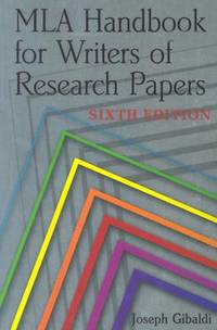 MLA Handbook for Writers of Research Papers by Gibaldi, Joseph ...