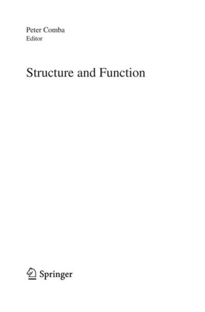 BIBLIO | Structure and Function by Peter Comba (Editor) | Hardcover ...