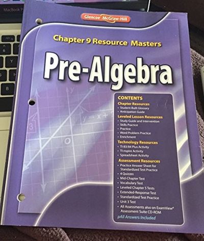 Glencoe Pre Algebra Chapter 9 (3 items) - Biblio
