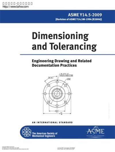 BIBLIO | Asme Y14.5-2009 Dimensioning and Tolerancing: Engineering Drawing and Related ...