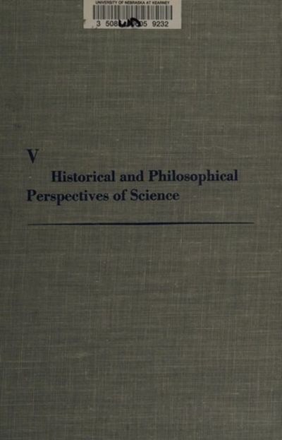 BIBLIO | Historical & Philosophical Perspectives of Science by Roger H ...