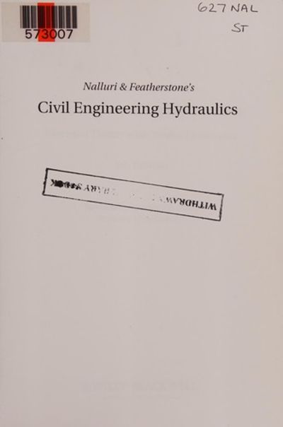 BIBLIO | Civil Engineering Hydraulics: Essential Theory with Worked ...