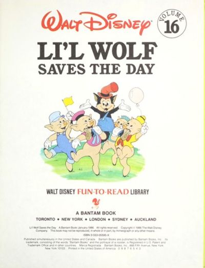 Li L Wolf Saves The Day Walt Disney Fun To Read Library Volume 16 By