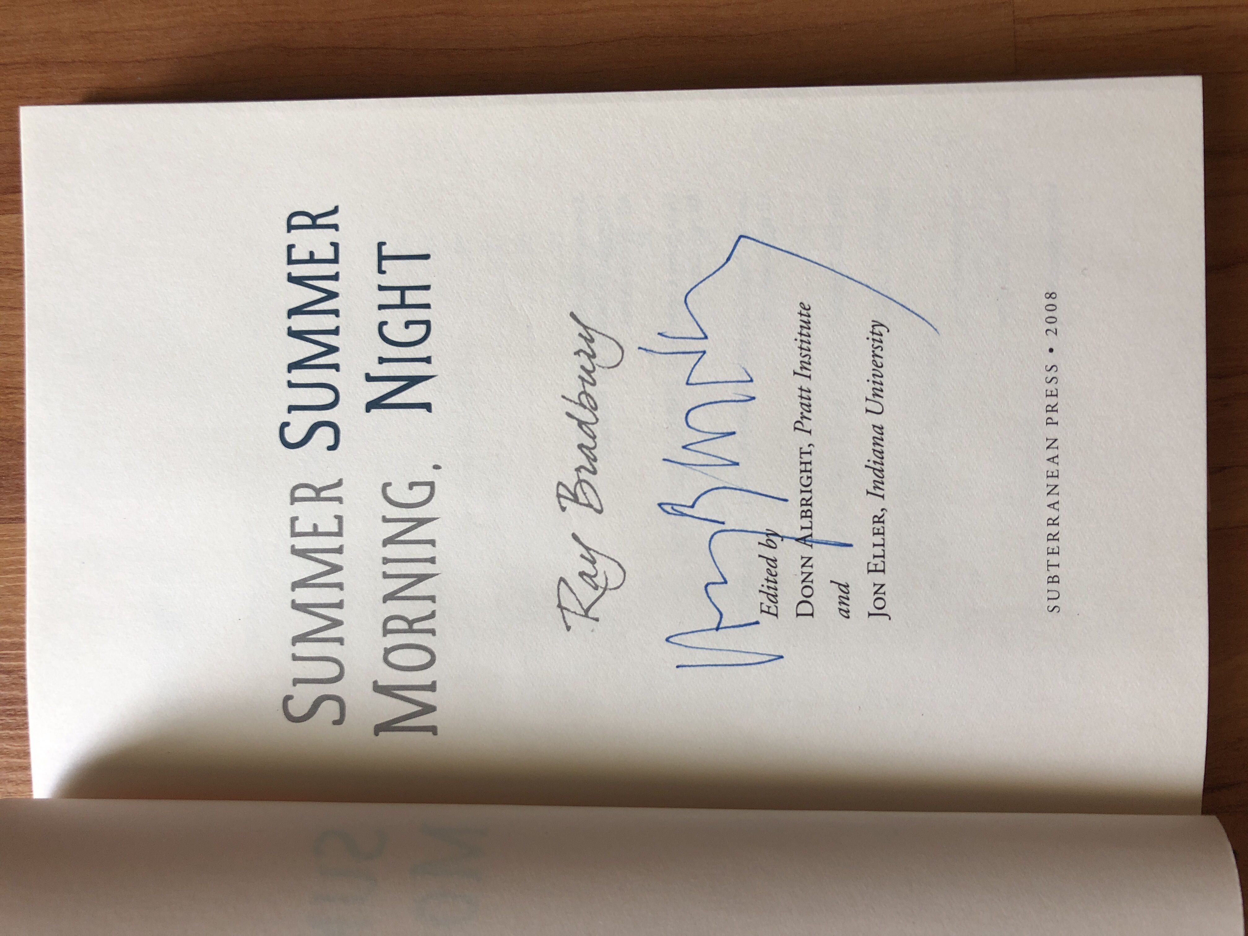 Summer Morning, Summer Night by Ray Bradbury | Perfect never opened ...