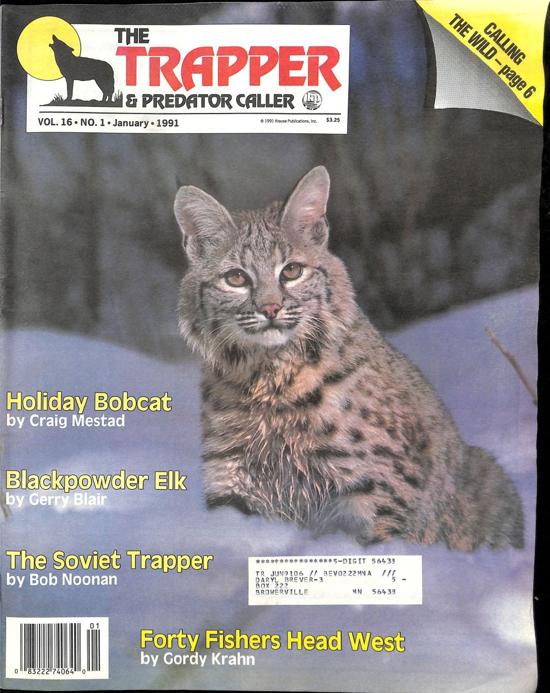 Trapper and Predator Caller, January 1991 by Multiple - 1991