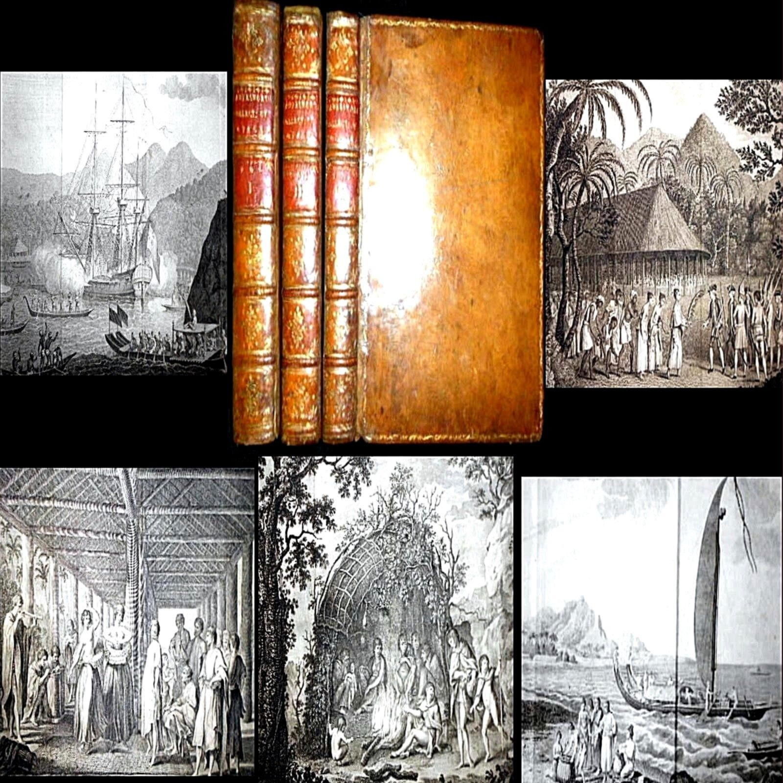 1773 FIRST VOYAGE CAPTAIN JAMES COOK HAWKESWORTH 1ST EDITION 3 VOL. SET ...