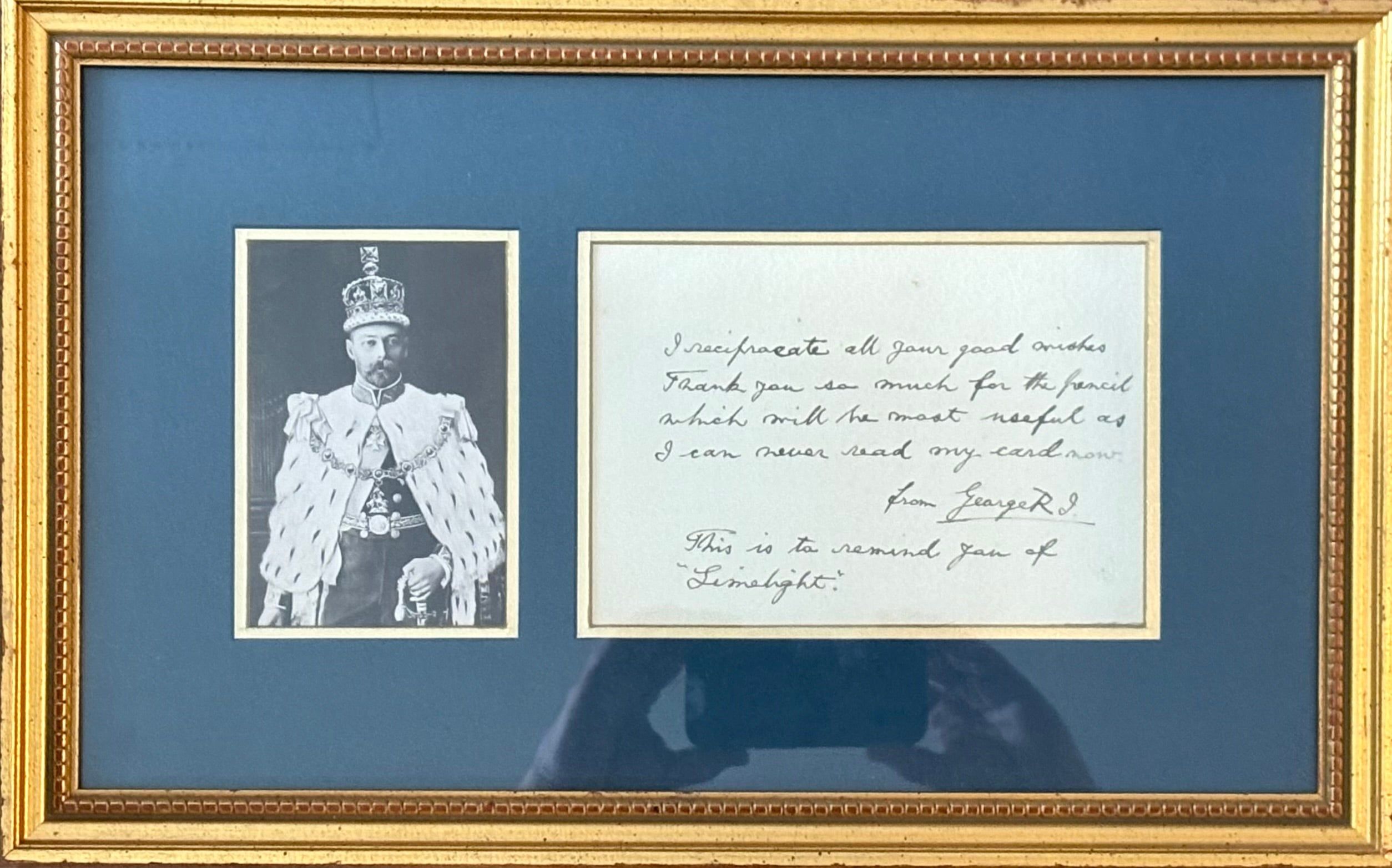 Autograph Note Signed by King George V (1865 - 1936) | Search for Rare ...